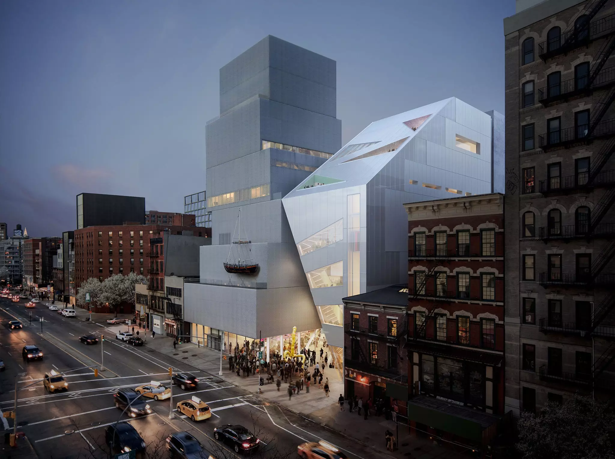 Rem Koolhaas'ın OMA'sı Bowery'deki New Museum genişlemesini ortaya koyuyor 9334_1