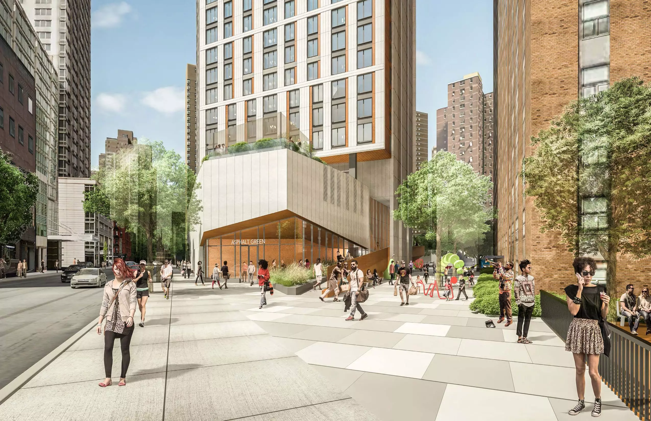 شهر طرح برج با درآمد مختلط پیشنهادی برای زمین بازی Upper East Side را پس گرفت 9474_1