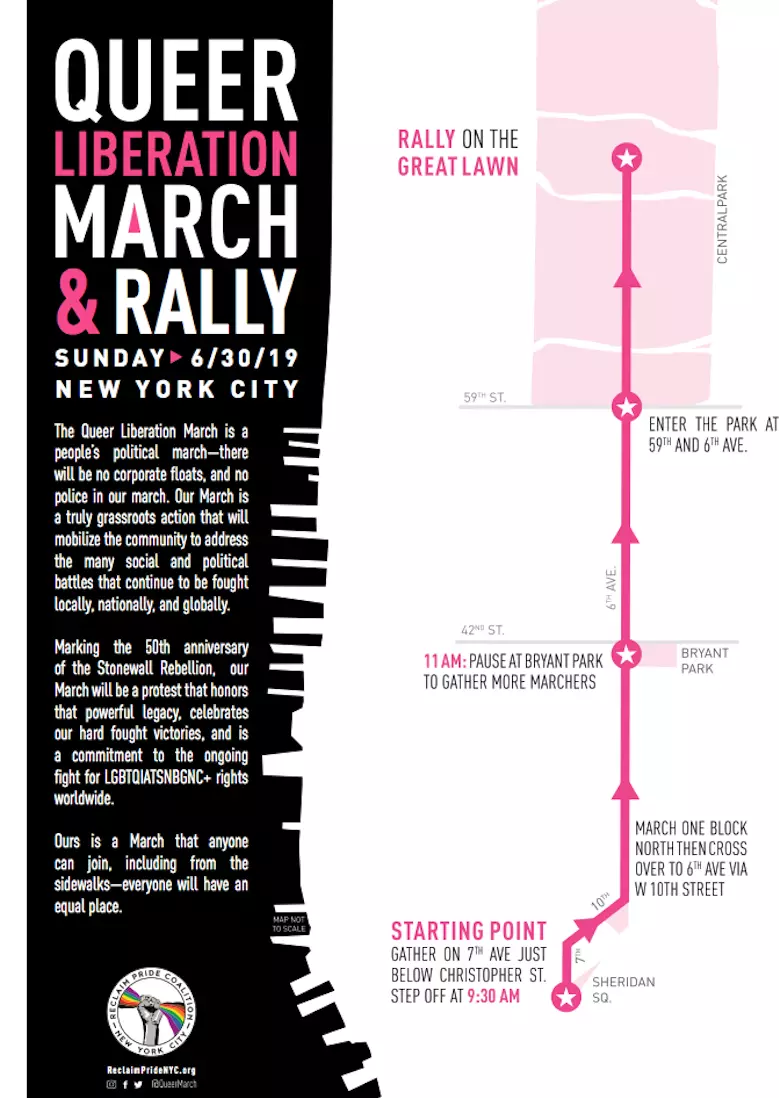 Иста прослава, различити курсеви: руте маршева поноса и парада у Њујорку 9518_3