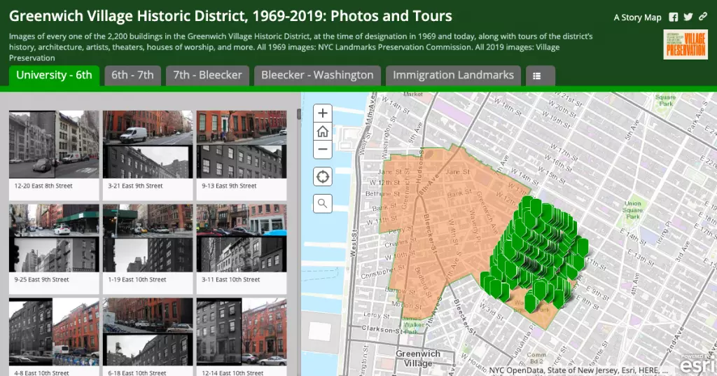 Die neue „Damals und Heute“-Karte zeigt über 2.200 historische Gebäude in Greenwich Village